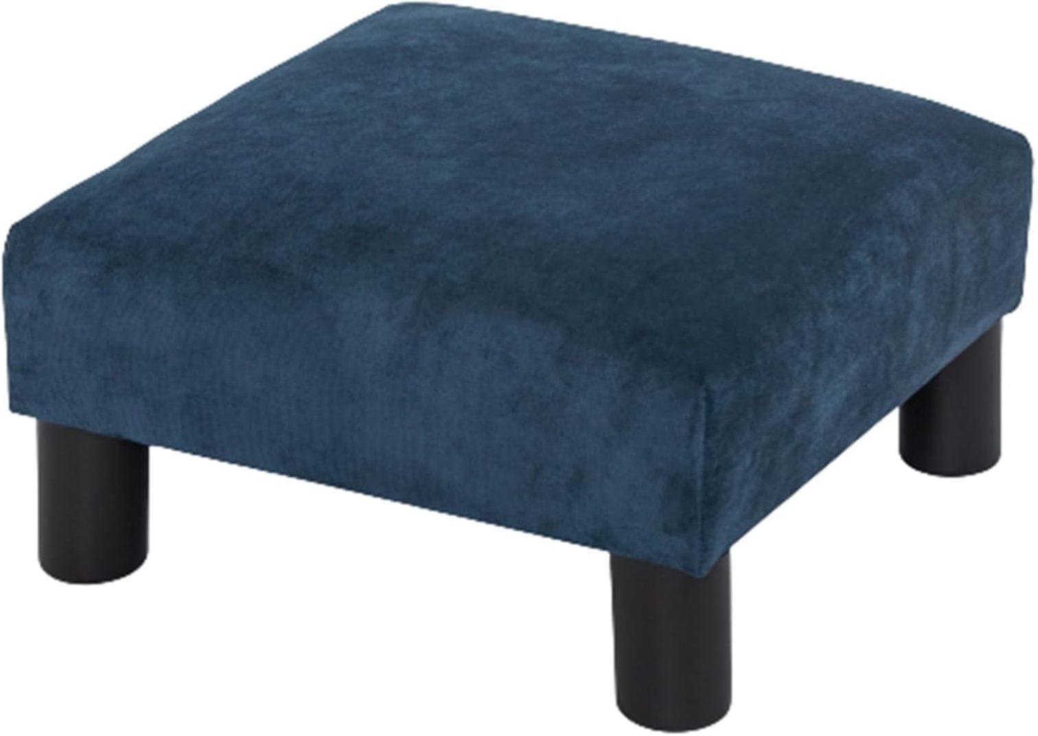 QATZ Small Foot Rest Stool Ottoman, 15" Fabric Square Short Low ...