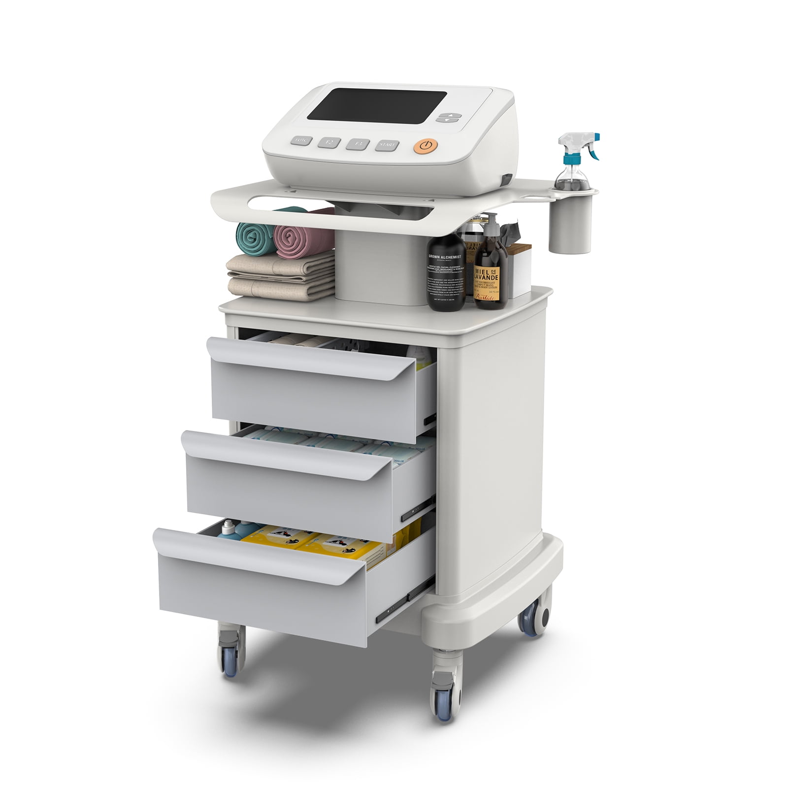 QAUSOU Mobile Trolley Cart for Portable Ultrasound Imaging Scanner ...