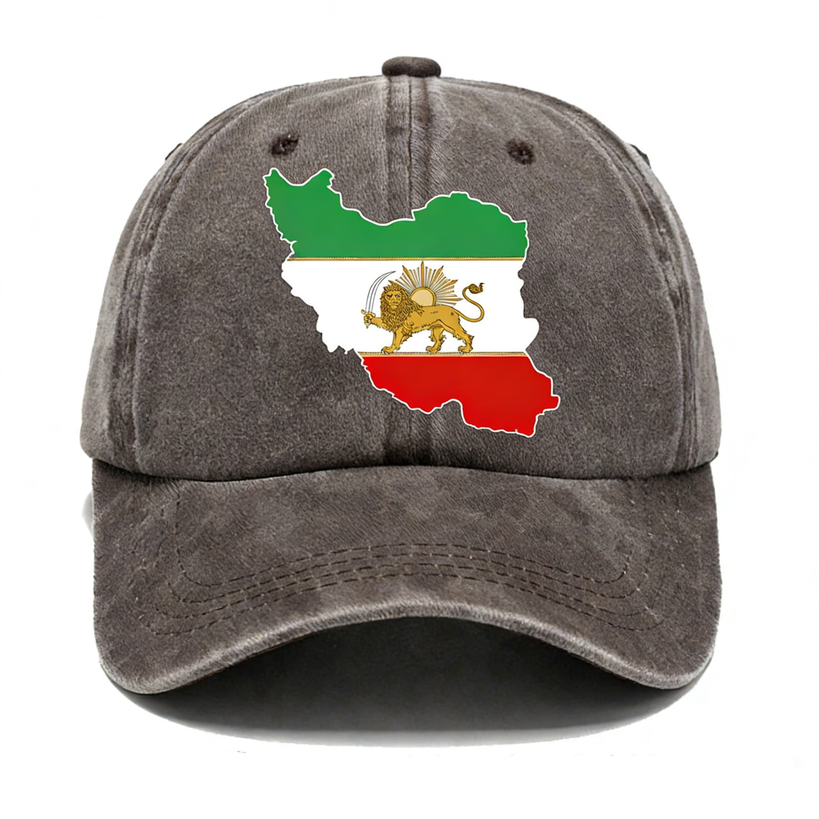 QAWAEY Iranian Flag Map Hat Iranian Flag Iranian Map(Y,cotton ...
