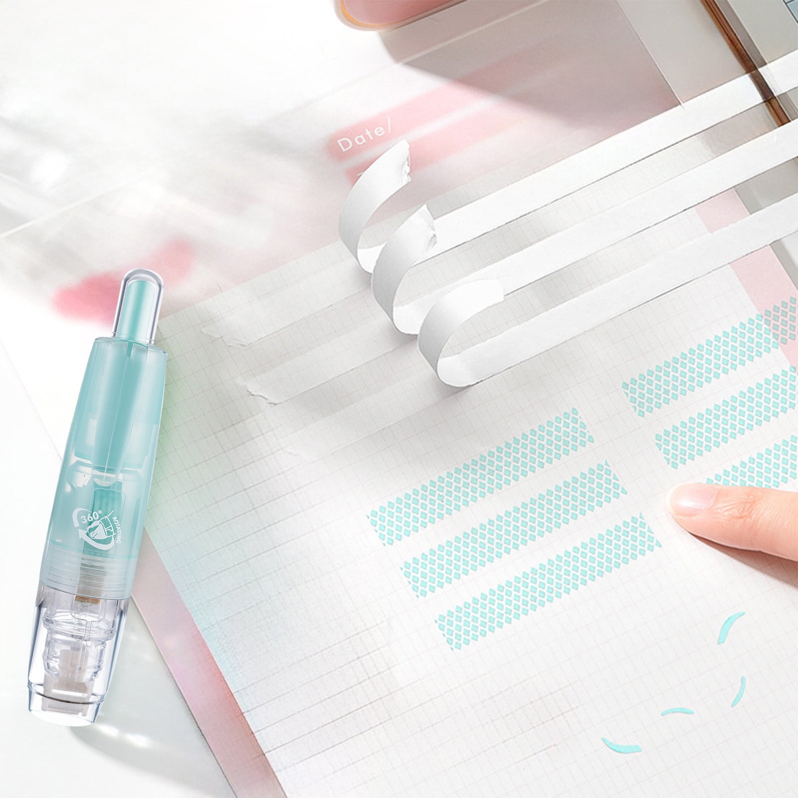 QAWAEY Tape Pen Push Button Type High Viscosity Double Sided Tape For ...