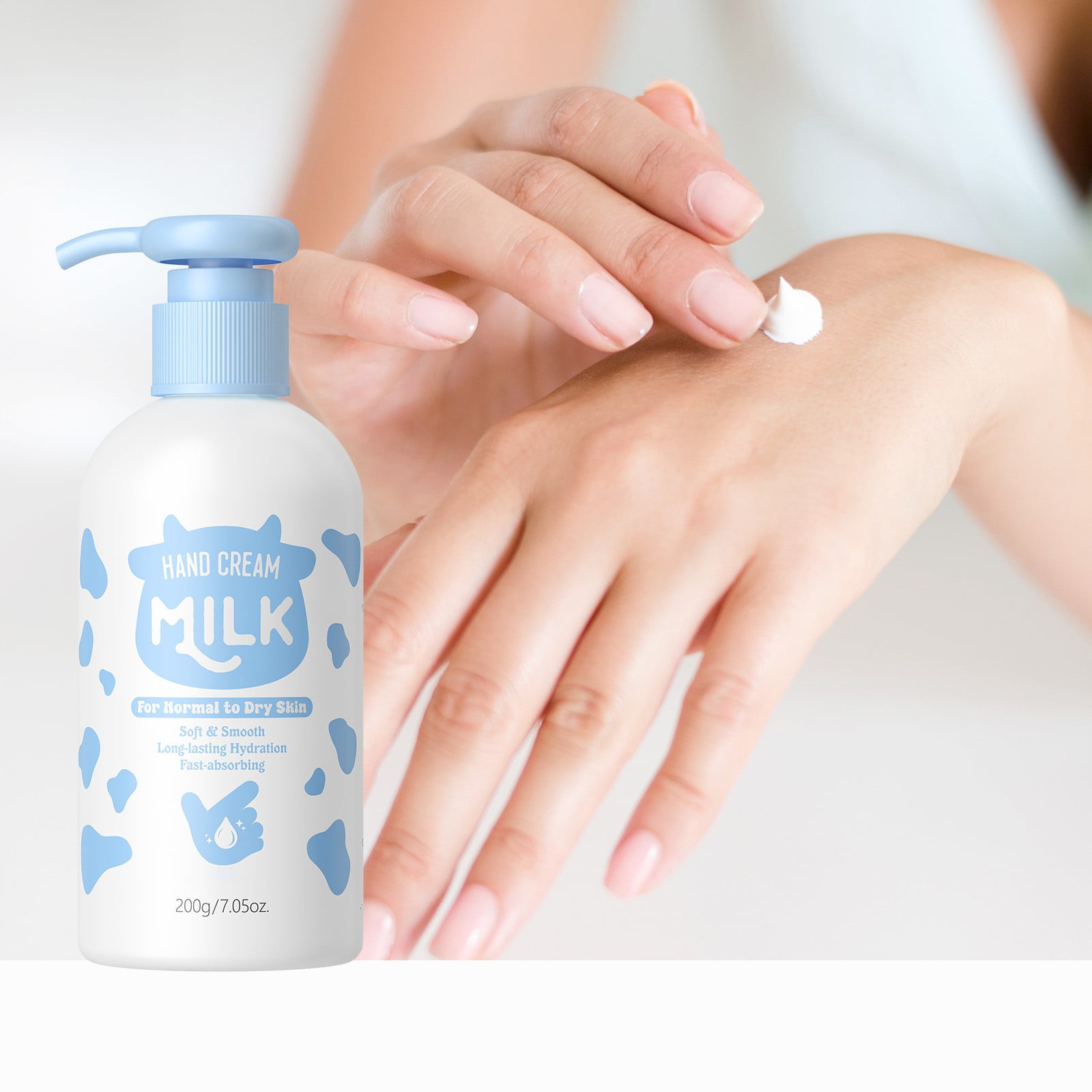 QAZIWE Hand Creams Moisturizing Hand With Milk 200g & Nourish Dry Hands ...