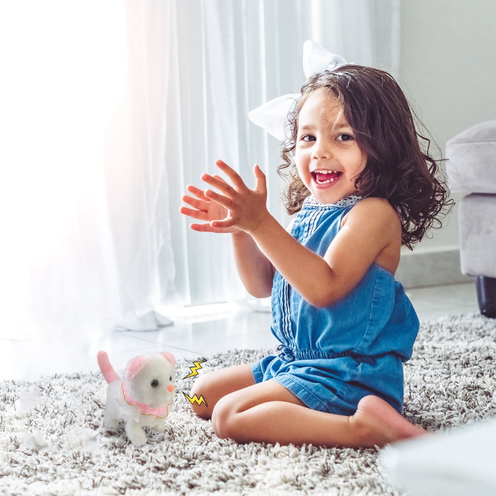 QAZIWE Interactive Toy Robot | Realistic Robot Cat | Walking Robot ...