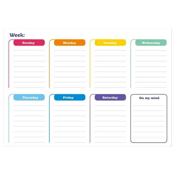 QAZbgd Magnetic Monthly Schedule Whiteboard | Erasable Refrigerator ...