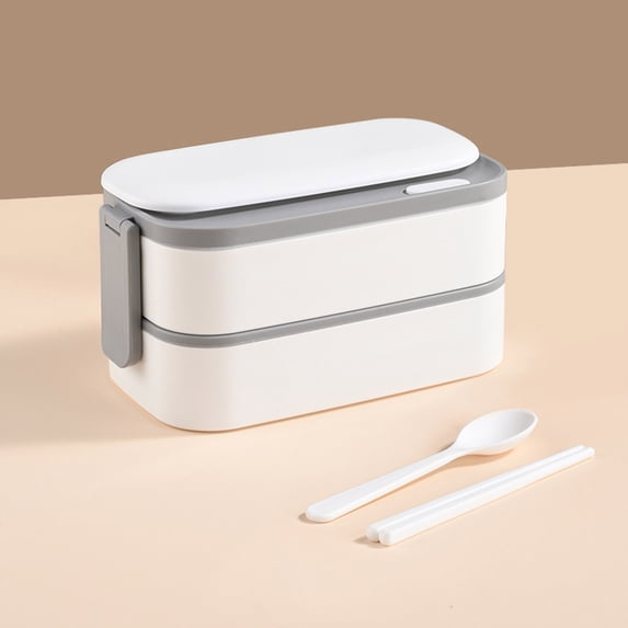 QAZbgdl 304 Stainless Steel Double Layer Lunch Box | Leak Proof Divided ...