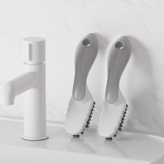 QAZbgdl Long Handle Shoe and Laundry Cleaning Brush with Soft Bristles ...