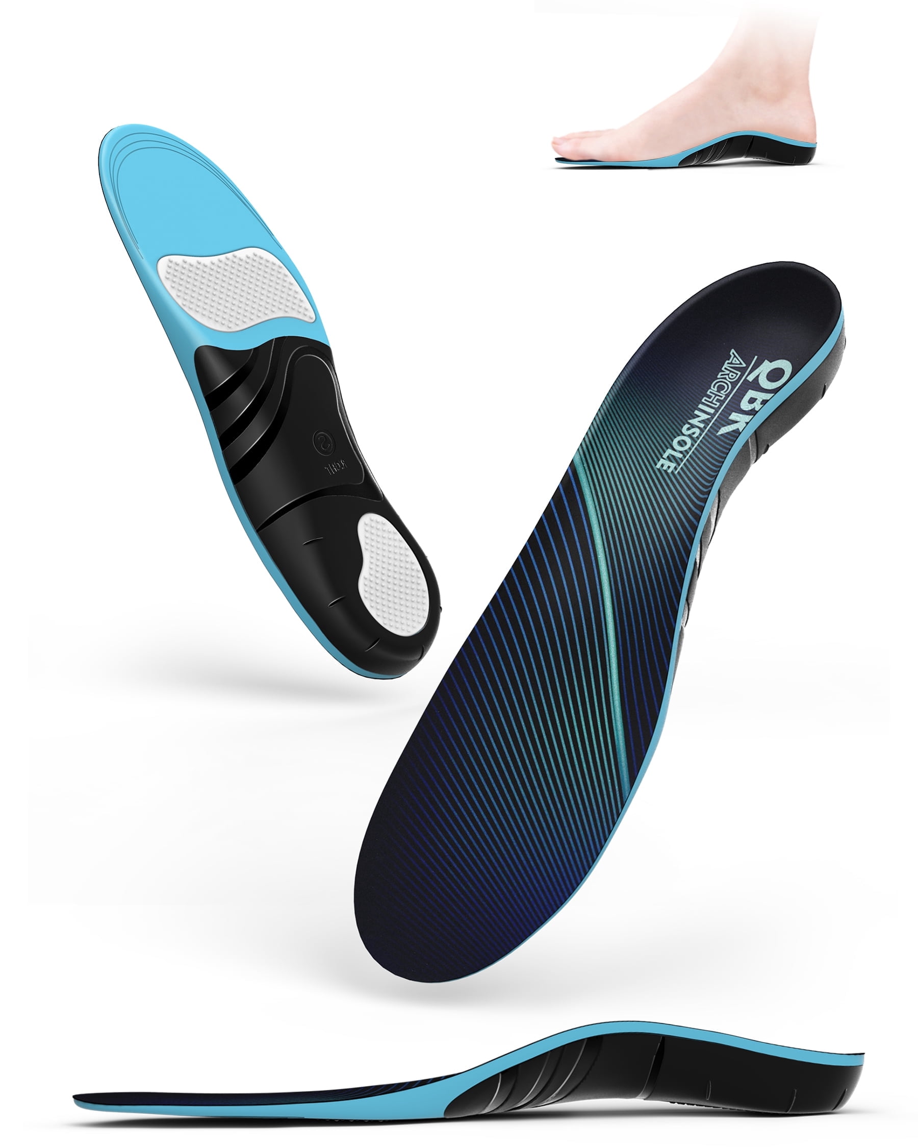 QBK Insoles for Plantar Fasciitis, Orthotic Inserts are Suitable for ...