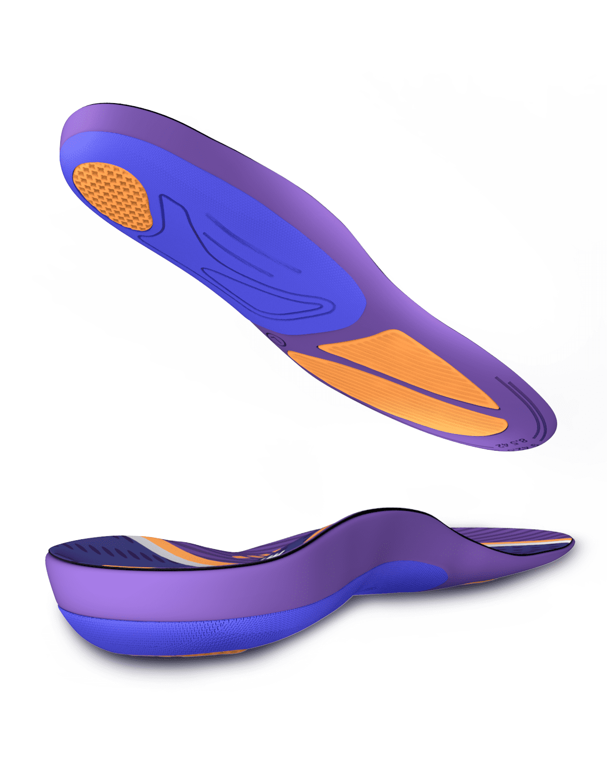 QBK Running Shoe Support Plantar Fasciitis Insoles High Arch Support ...