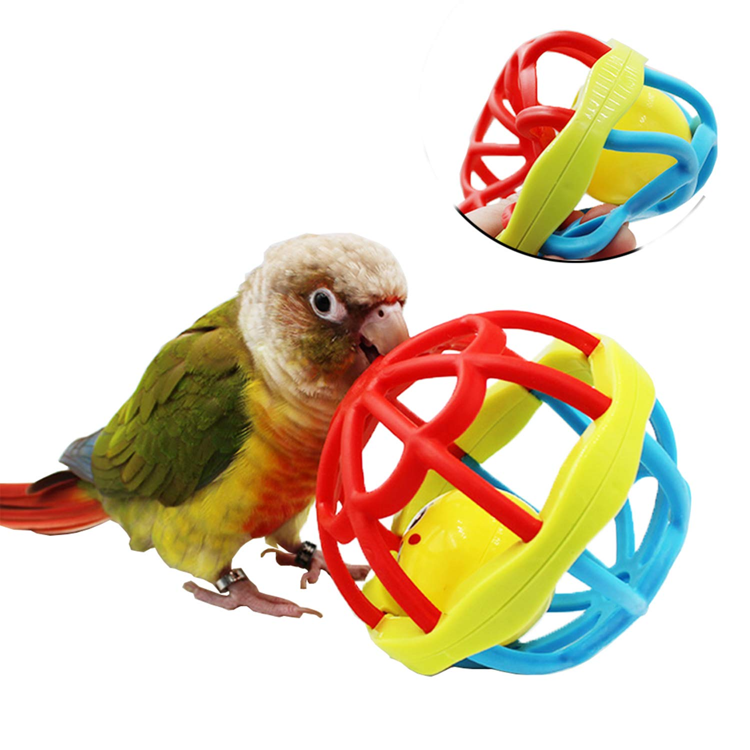 QBLEEV Bird Ball Foot Talon Toy for Chewing Training，Parrots Treat ...