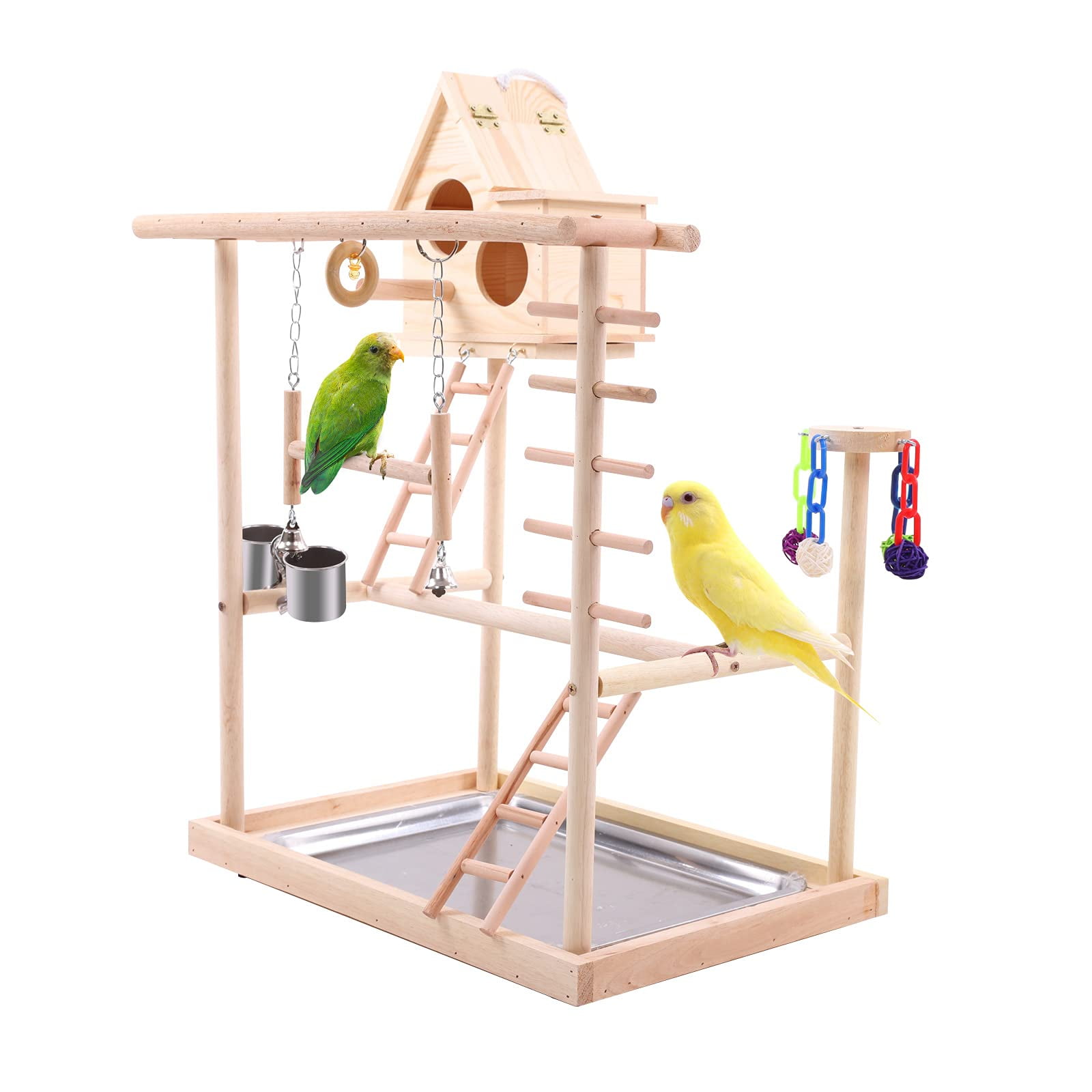 QBLEEV Bird's Nest Bird Perches Play Stand Gym Parrot Playground Play ... QBLEEV Bird's Nest Bird Perches Play Stand Gym Parrot Playground Play ...