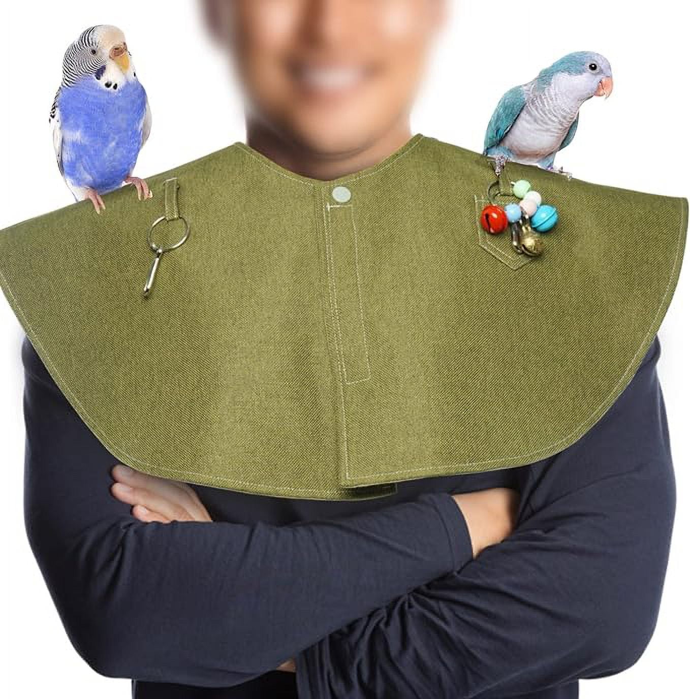 QBLEEV Parrot Anti-Scratch Shoulder Protector, Pet Bird Shoulder Poop ...