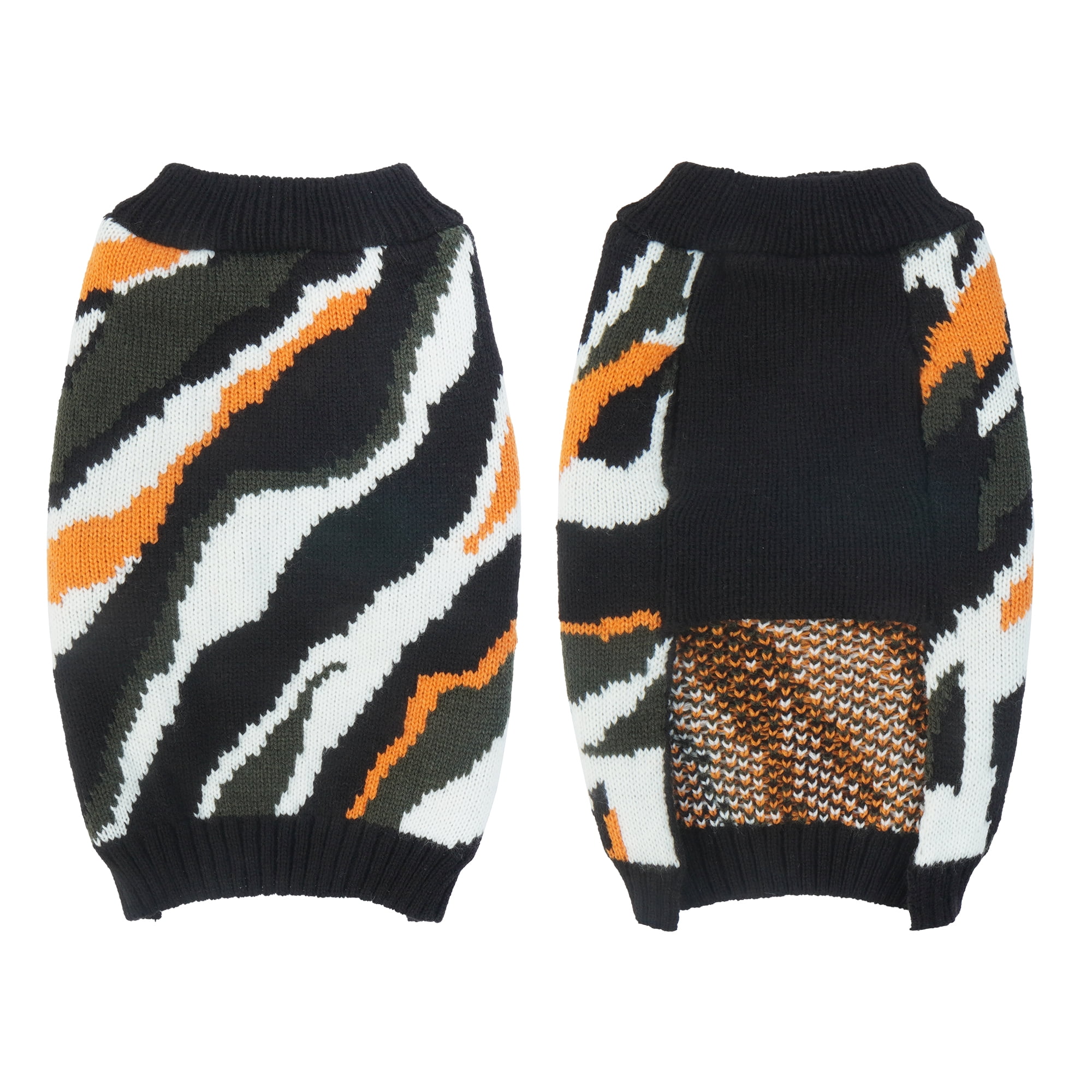 QBLEEV Warm Dog Sweaters Stripe Multi Color Dog Sweater Soft Dog ...