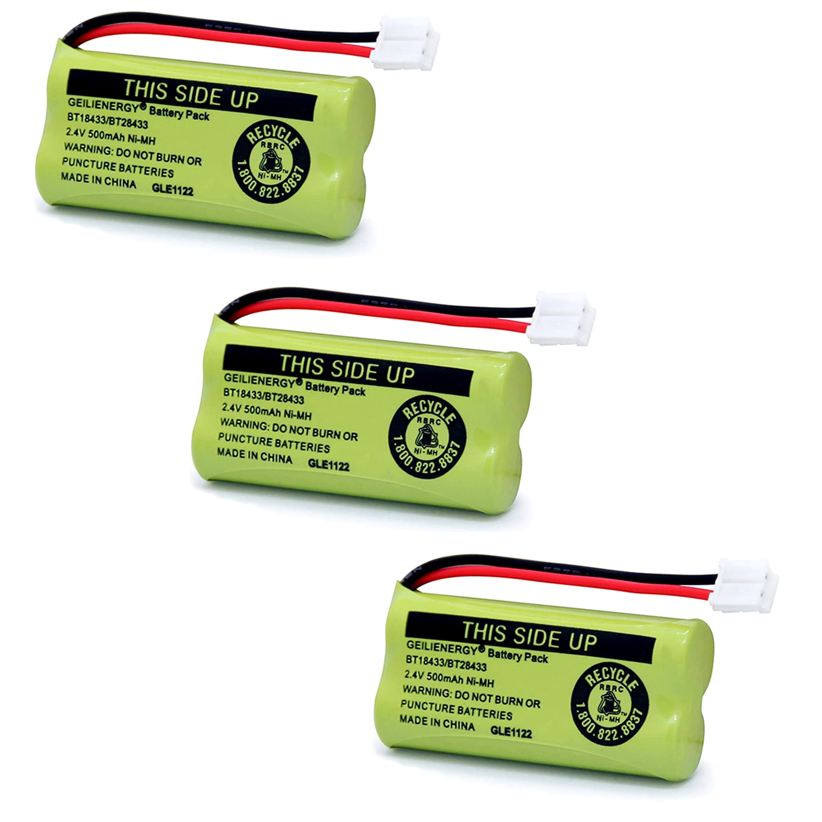 QBLPOWER 2.4V Rechargeable Battery for AT&T Vtech Phones BT18433 ...