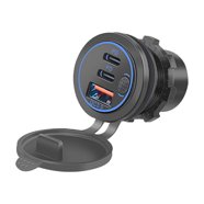 DigiPower High Power USB Type-C 3-Port Car Charger - Walmart.com