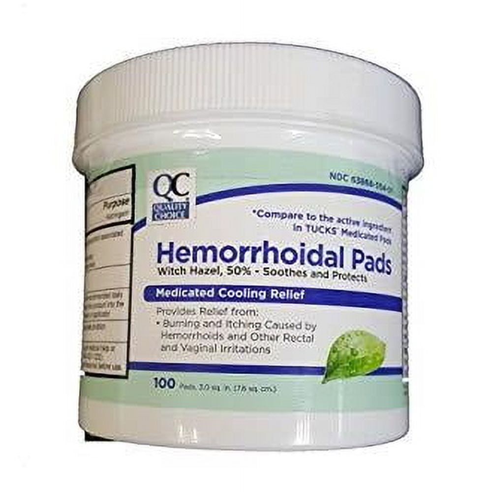 QC HEMORRHOIDAL PADS (TUCKS) 100EA HSA/FSA Eligible - Walmart.com