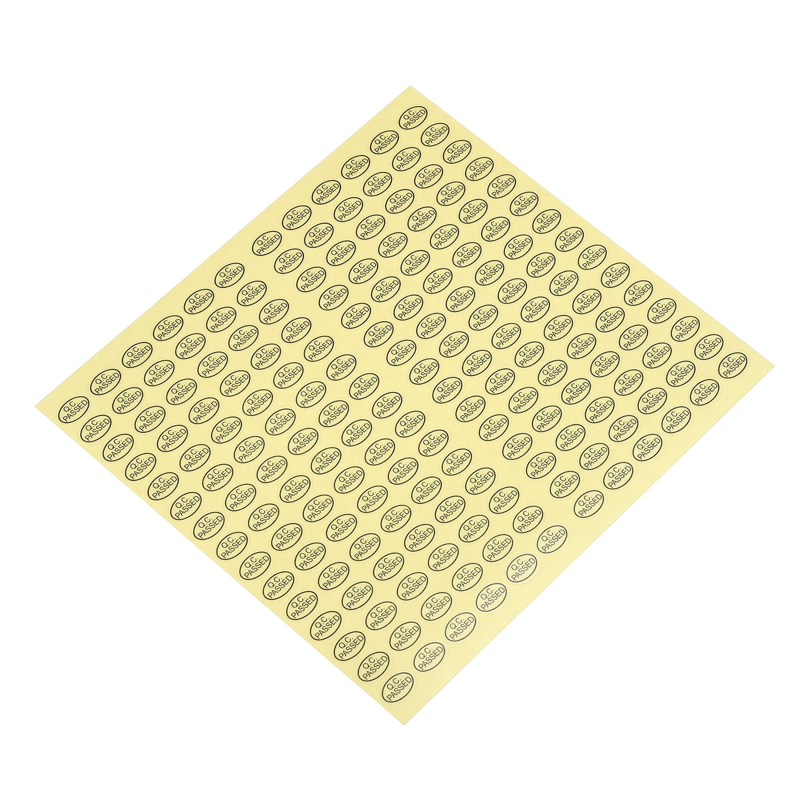 Qc Passed Stickers 05x035 Oval Adhesive Labels For Warehouse Inventory Quality Control