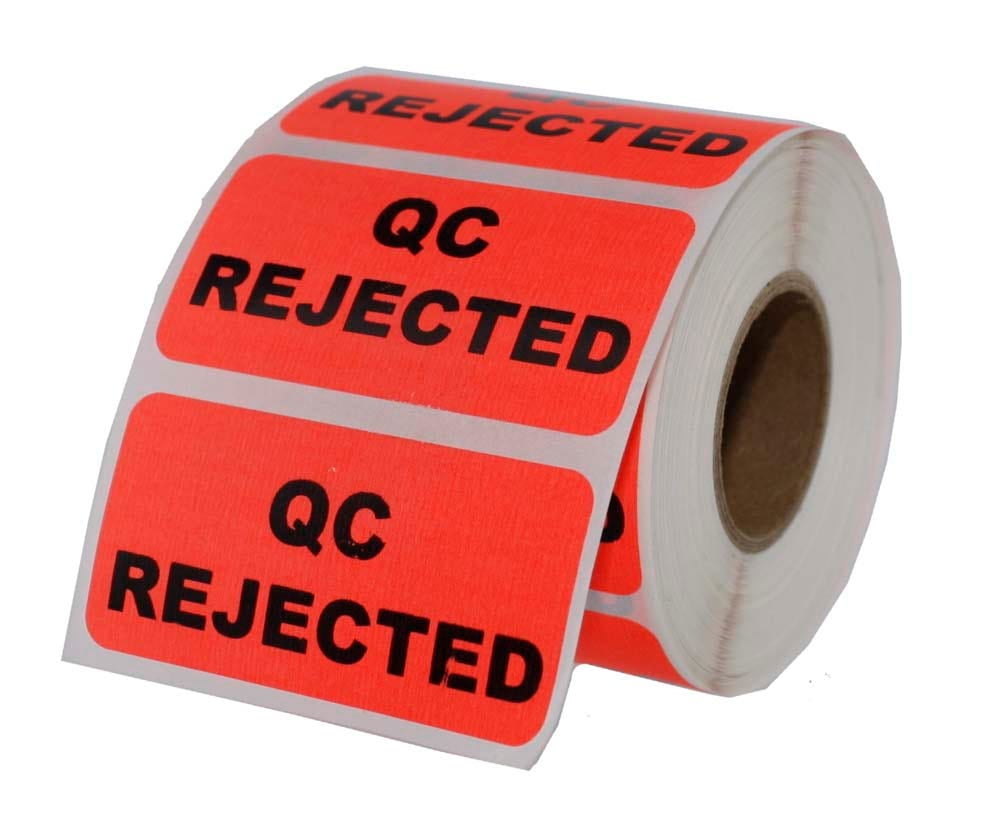 QC Rejected Inventory Labels 2" x 1" - Walmart.com