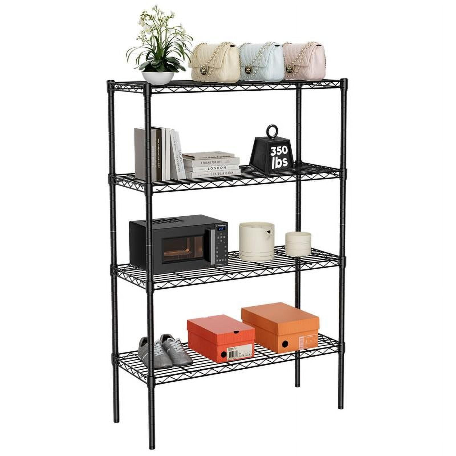 Sweet Furniture F Storage Shelving Unit 5-Tier, Adjustable Metal Wire ...