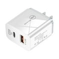 QC3.0 25W Fast USB C Charger For Smartphones USB + Type C Port Charging ...