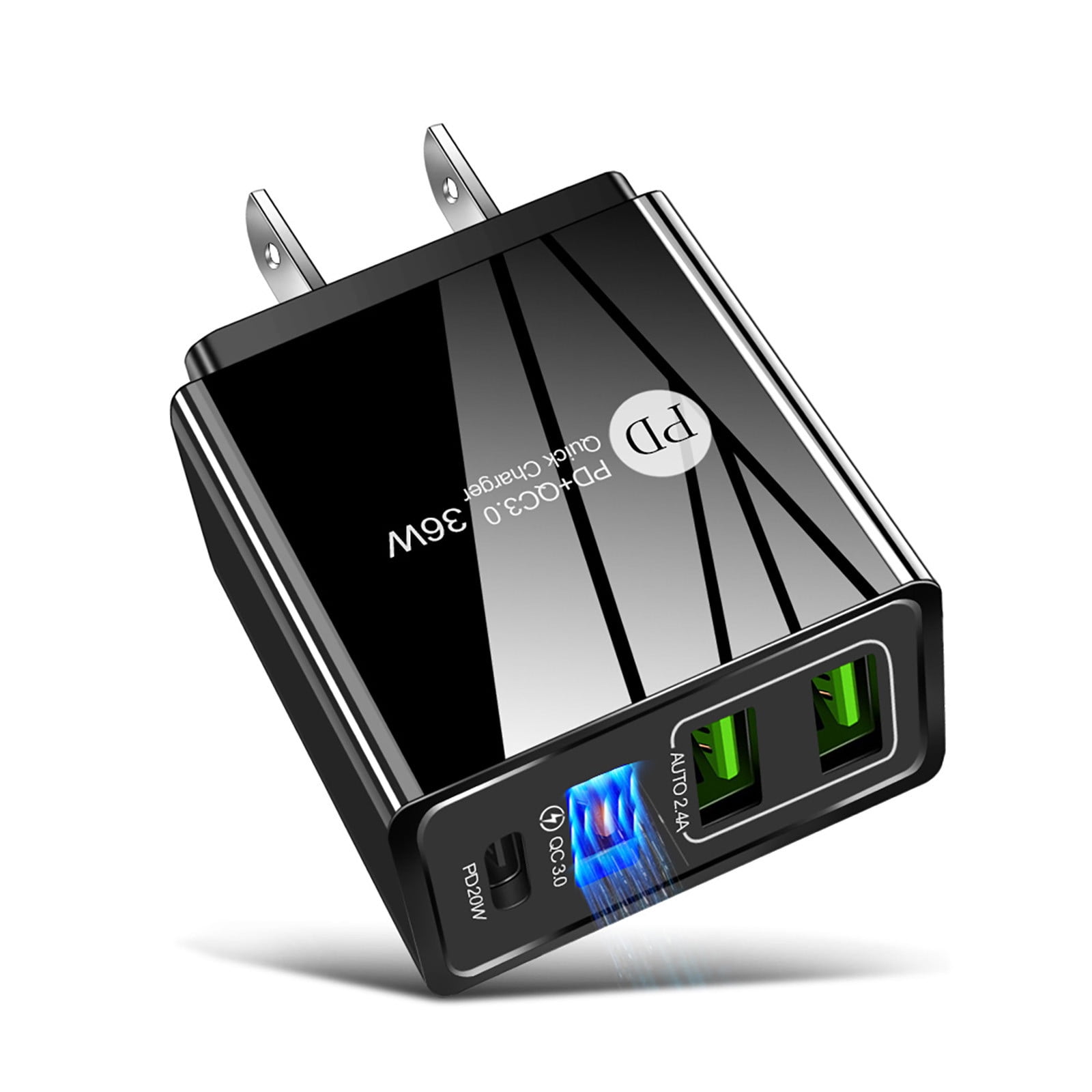 QC3.0+PD20w Fast Quick Charger Hub Wall Power Adapter Fast Charger for ...