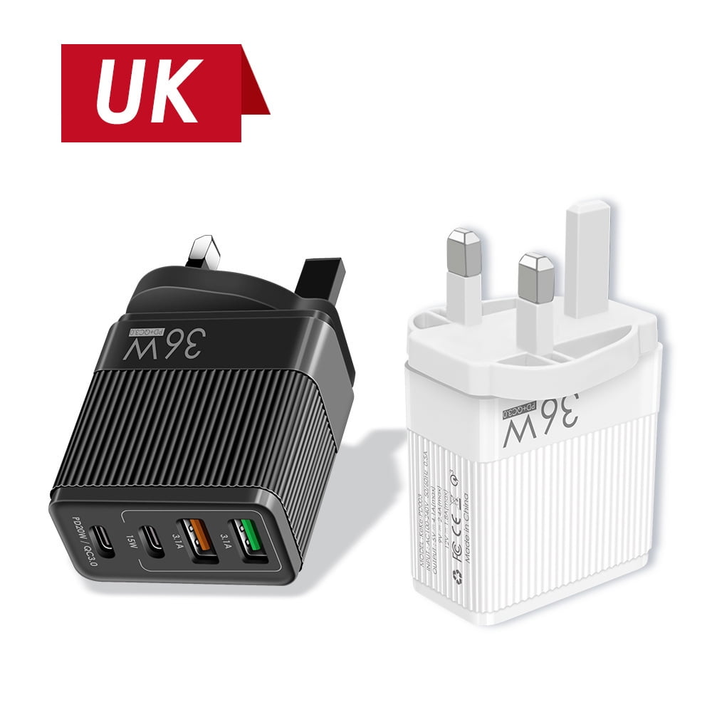 QC3.0 fast charging charger multi-port fast power head PD36W European ...