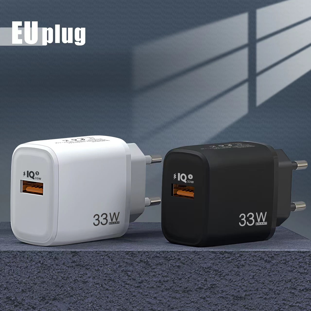 QC3.0 mobile phone USB charger 5V1A fast charging head European and ...