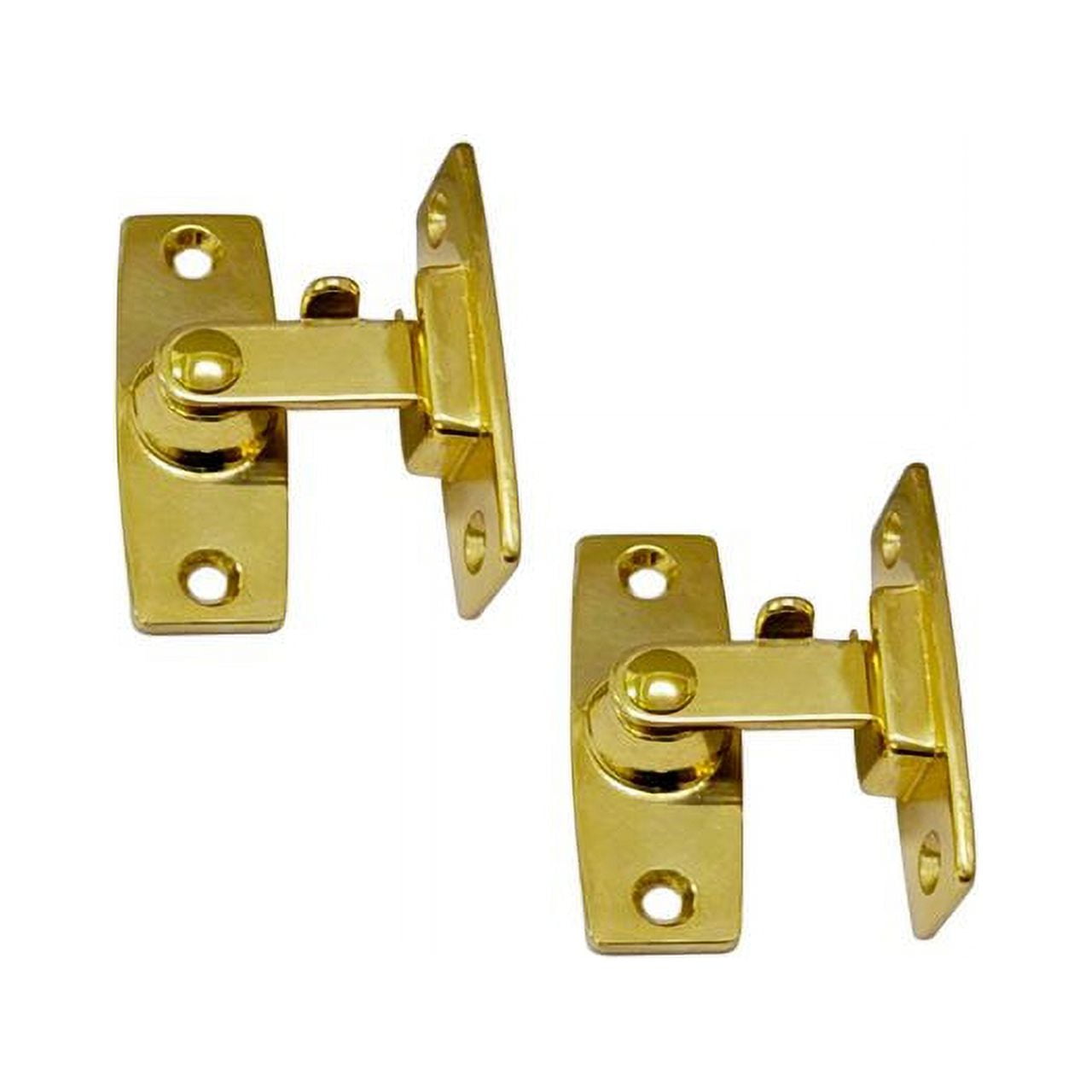QCAA 2.5" Heavy Forged Solid Brass Door Latch, 90 Degree Right Angle ...