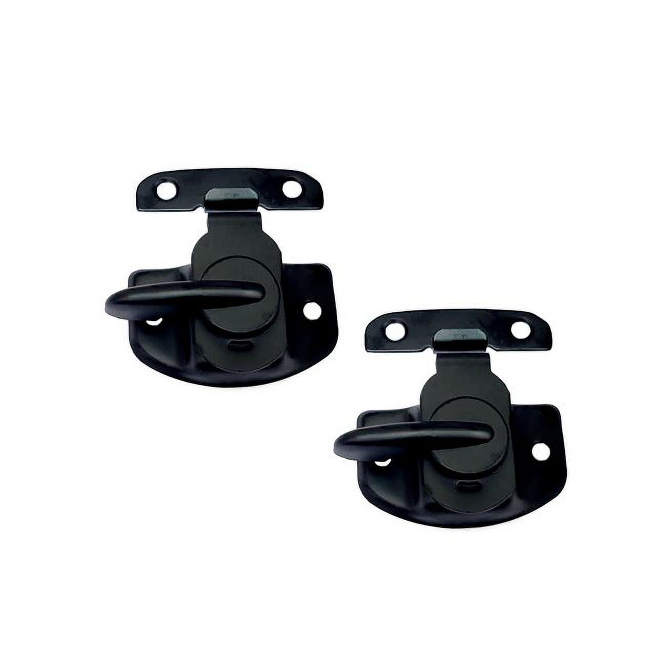 QCAA Cam-Action Windows Sash Lock & Keeper, Flat Black, 2 Pack, Made in ...