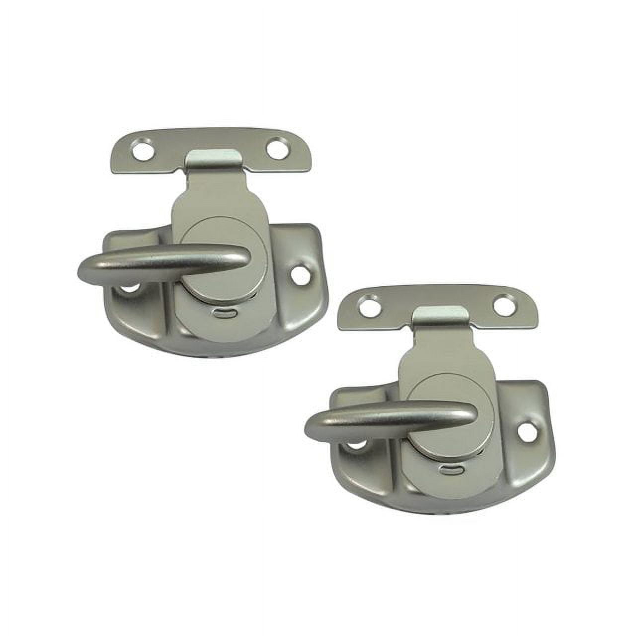 QCAA Cam-Action Windows Sash Lock & Keeper, Satin Nickel, 2 Pack, Made ...