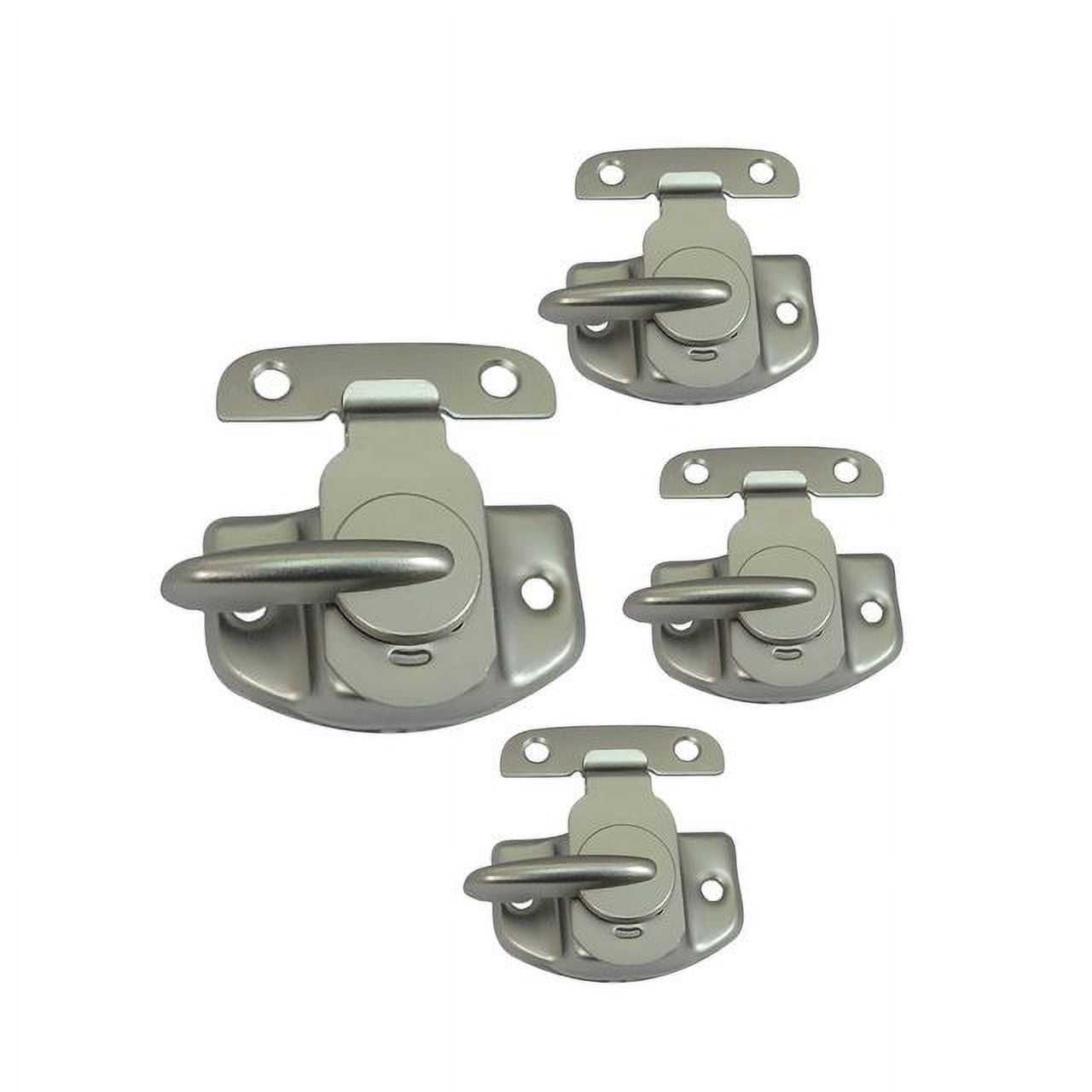 QCAA Cam-Action Windows Sash Lock & Keeper, Satin Nickel, 4 Pack, Made ...