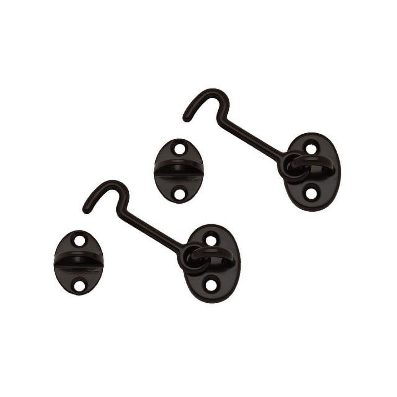 QCAA Forged Brass Cabinet Hook Latch, Window Fastener, 2-1/2", ORB Oil ...