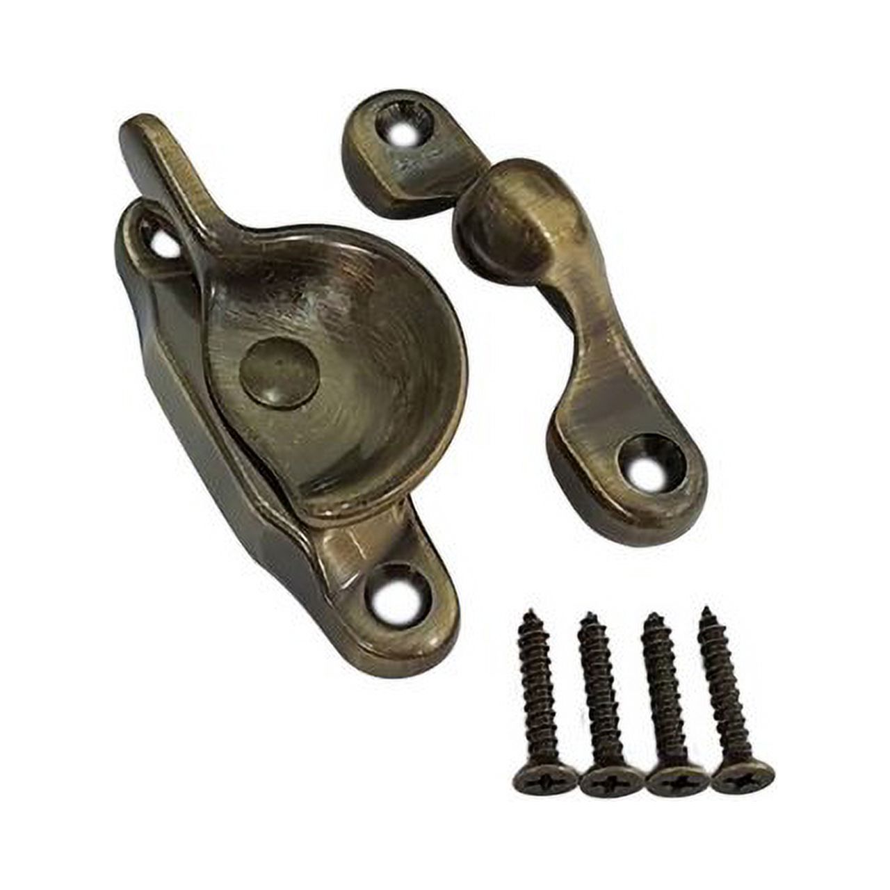 QCAA Forged Brass Sash Lock in Solid Brass, CTC 2", Brushed Antique ...