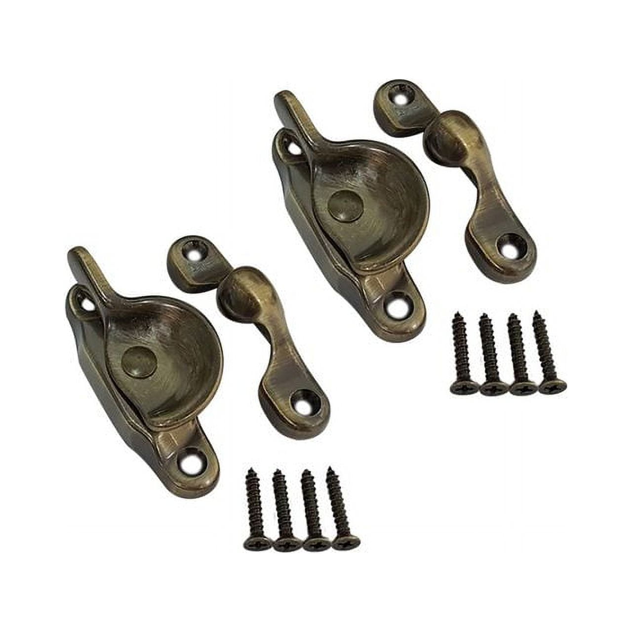 QCAA Forged Brass Sash Lock in Solid Brass, CTC 2", Brushed Antique ...