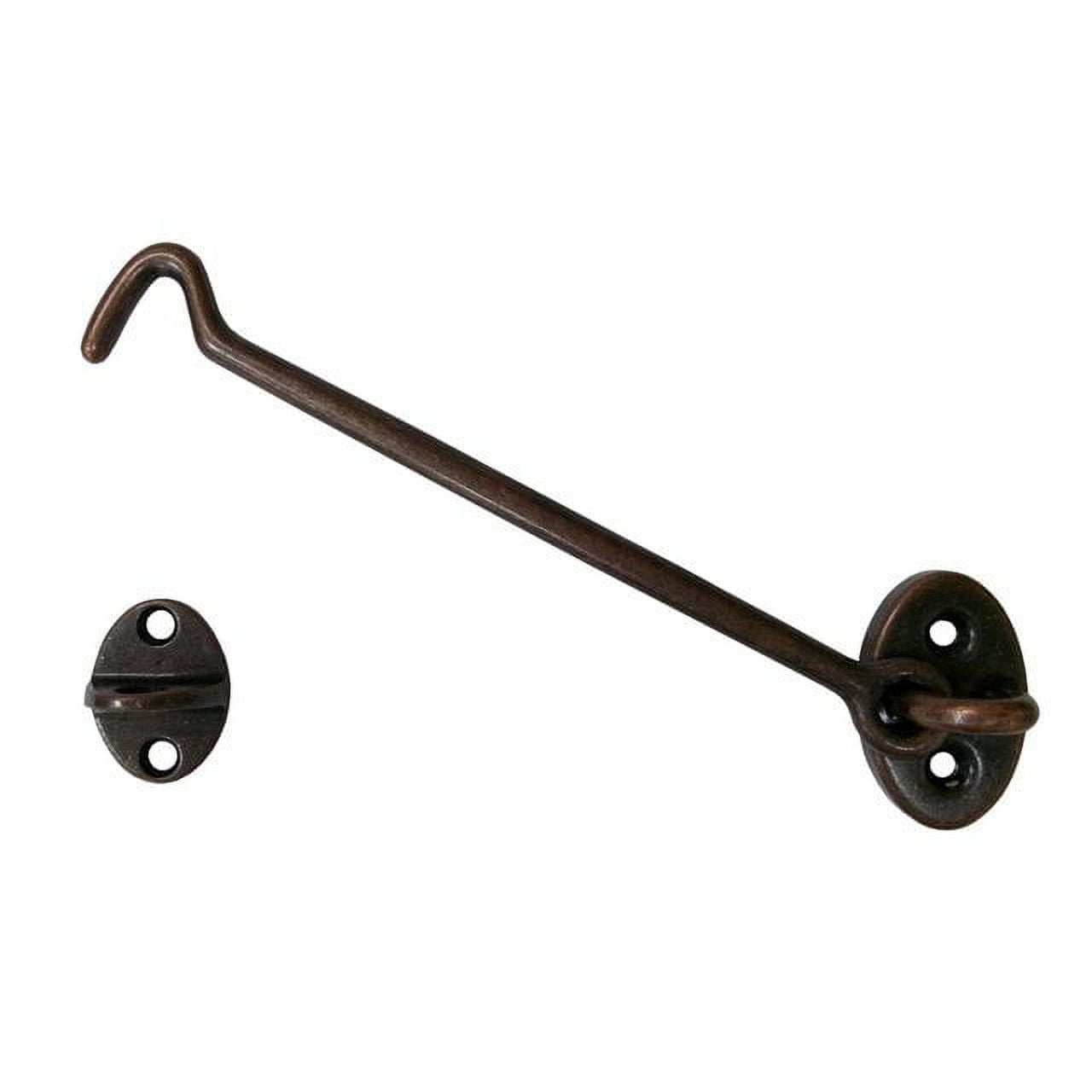 QCAA Heavier Duty Solid Brass Door Hook Latch & Eye, 6", Antique Copper, 1 Pack - Walmart.com