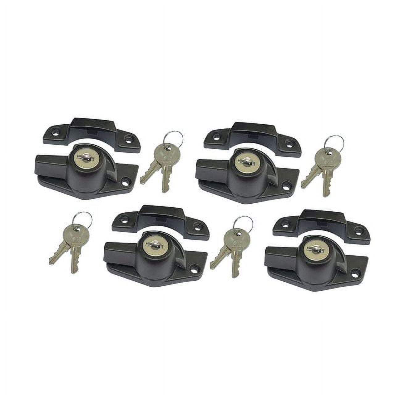 QCAA Heavy Duty Keyed Sash Lock, Child-Proof Security, Only Unlock with ...