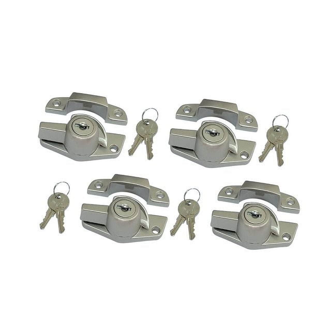 QCAA Heavy Duty Keyed Sash Lock, Child-Proof Security, Only Unlock with ...