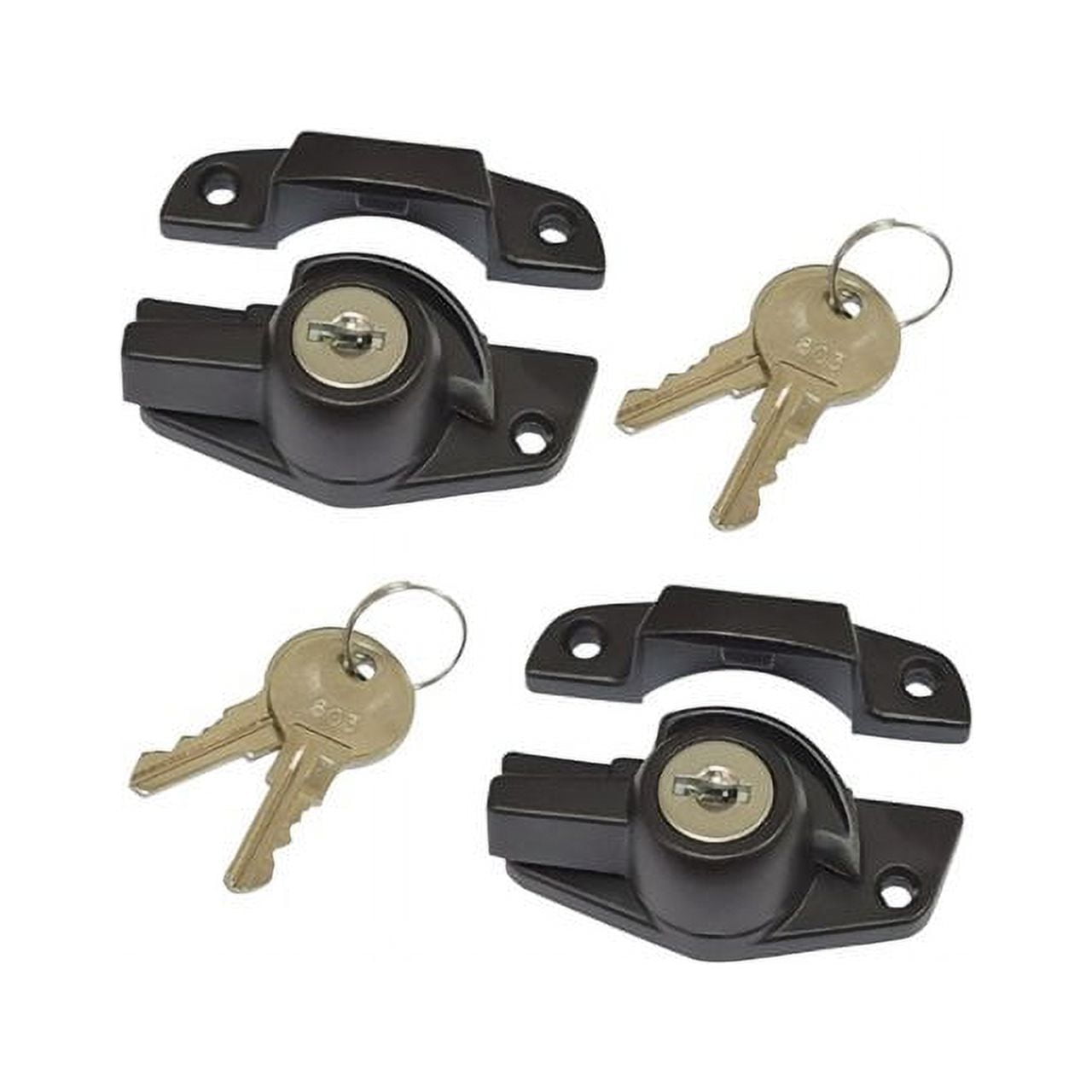 QCAA Heavy Duty Keyed Sash Lock, Child-Proof Security, Only Unlock with ...