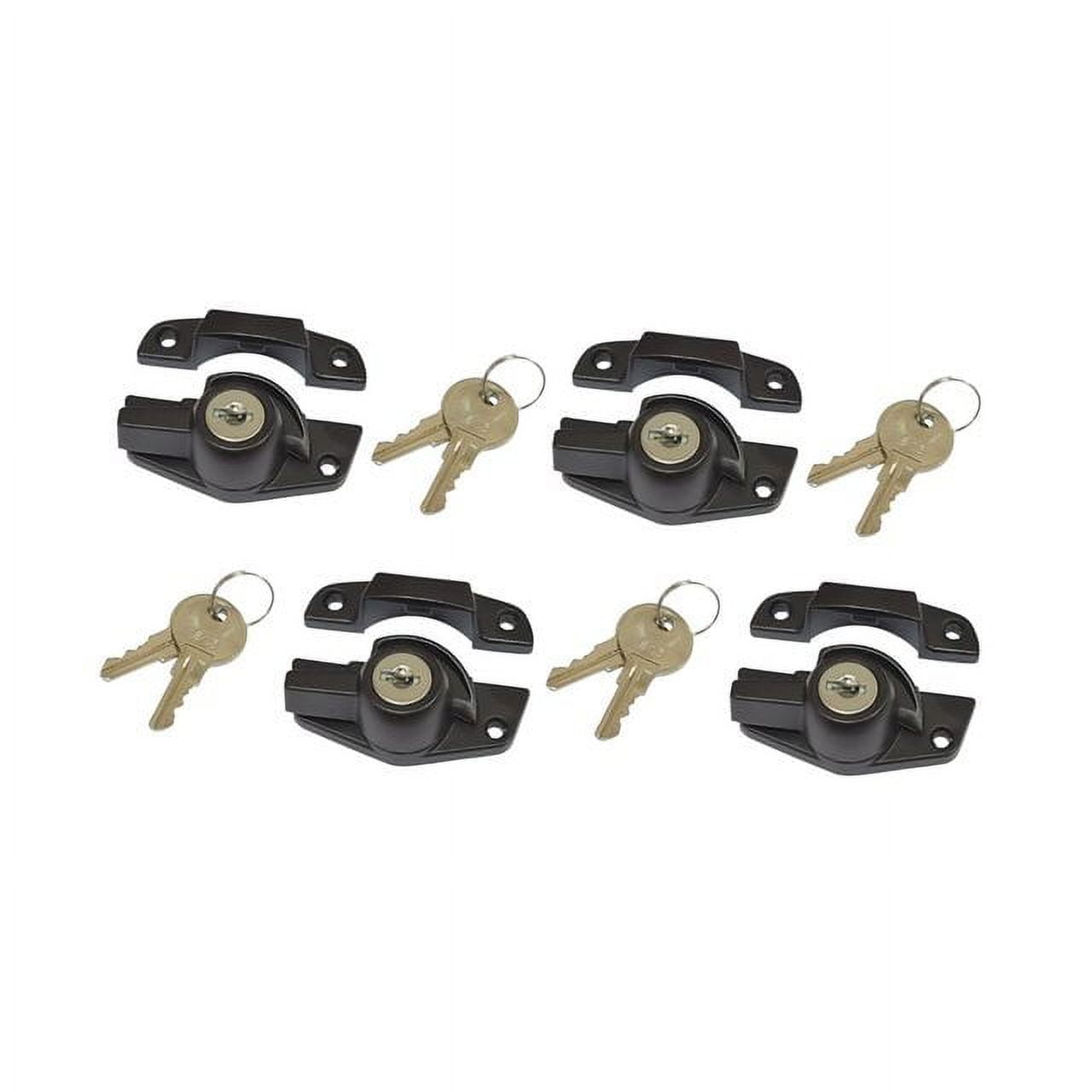 QCAA Heavy Duty Keyed Sash Lock, Child-Proof Security, Only Unlock with ...