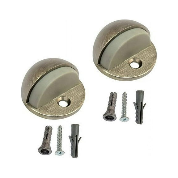 QCAA Low Dome Floor Door Stop, H 25.4 x Diameter 44.5mm, Zinc Die Cast ...