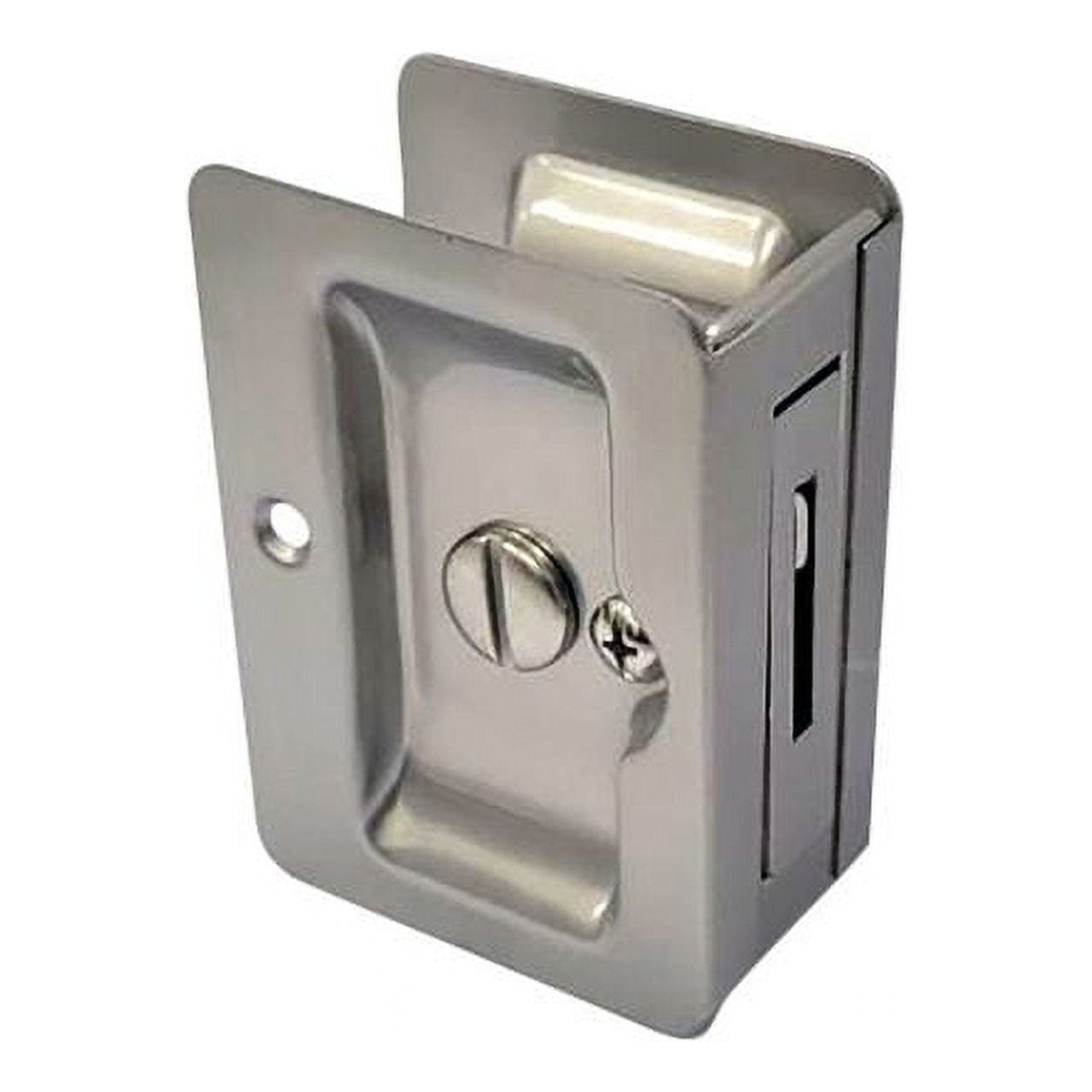 QCAA Premium Solid Brass Rectangular Pocket Sliding Door Pull, Privacy ...