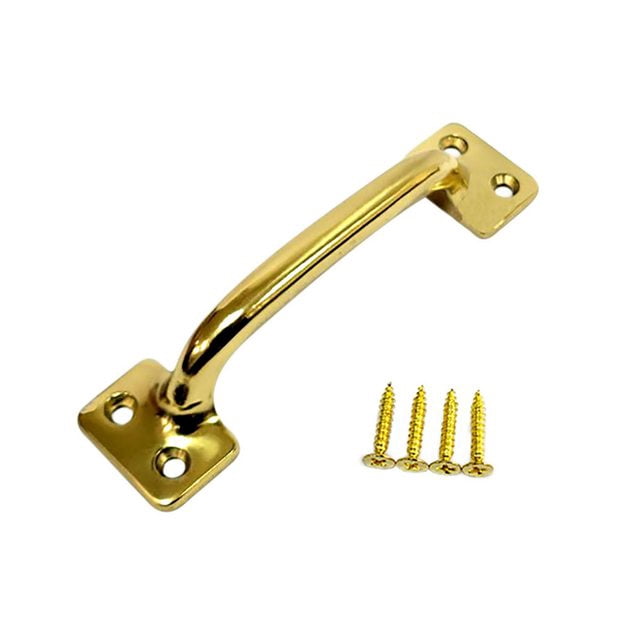 QCAA Soild Sash Brass, 4-7/8", Heavier Lift Pull, Traditional Type ...