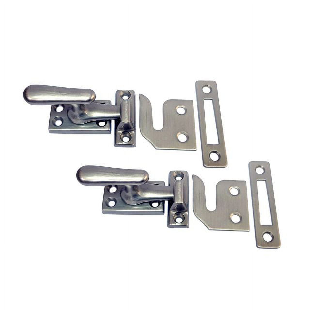 QCAA Solid Brass Casement Fastener Window Lock, Small, Brushed Satin ...