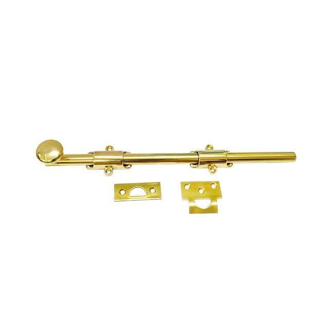 Free Shipping! QCAA Solid Brass Dutch Door Bolt, 12", Polished Brass, 1 ...