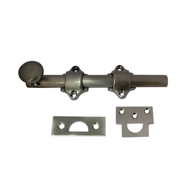QCAA Solid Brass Dutch Door Bolt, 8", Brushed Satin Nickel, Made in Taiwan - Walmart.com