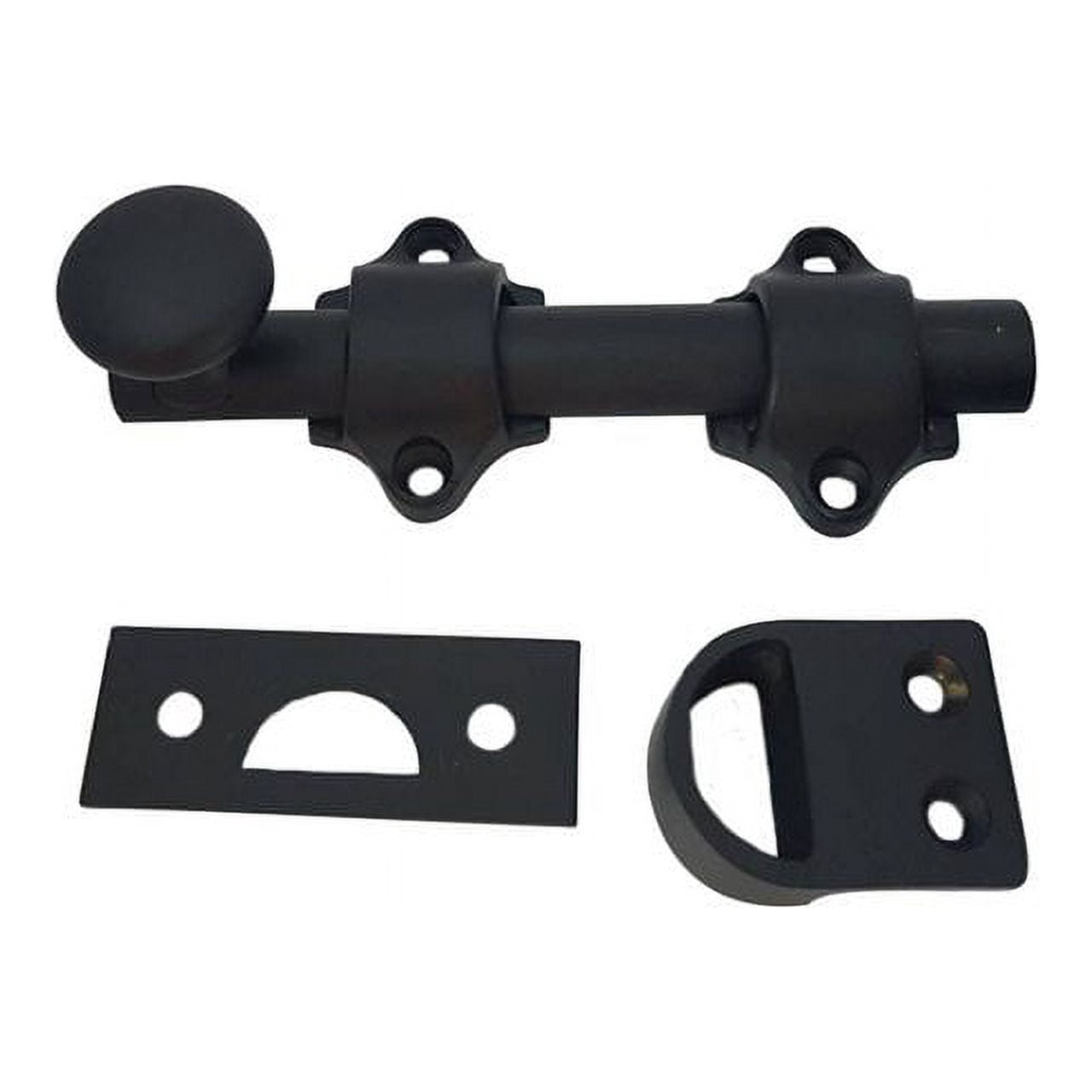 QCAA Solid Brass Dutch Door Bolt, 8", Matte Black, Made in Taiwan, 1 Pack - Walmart.com