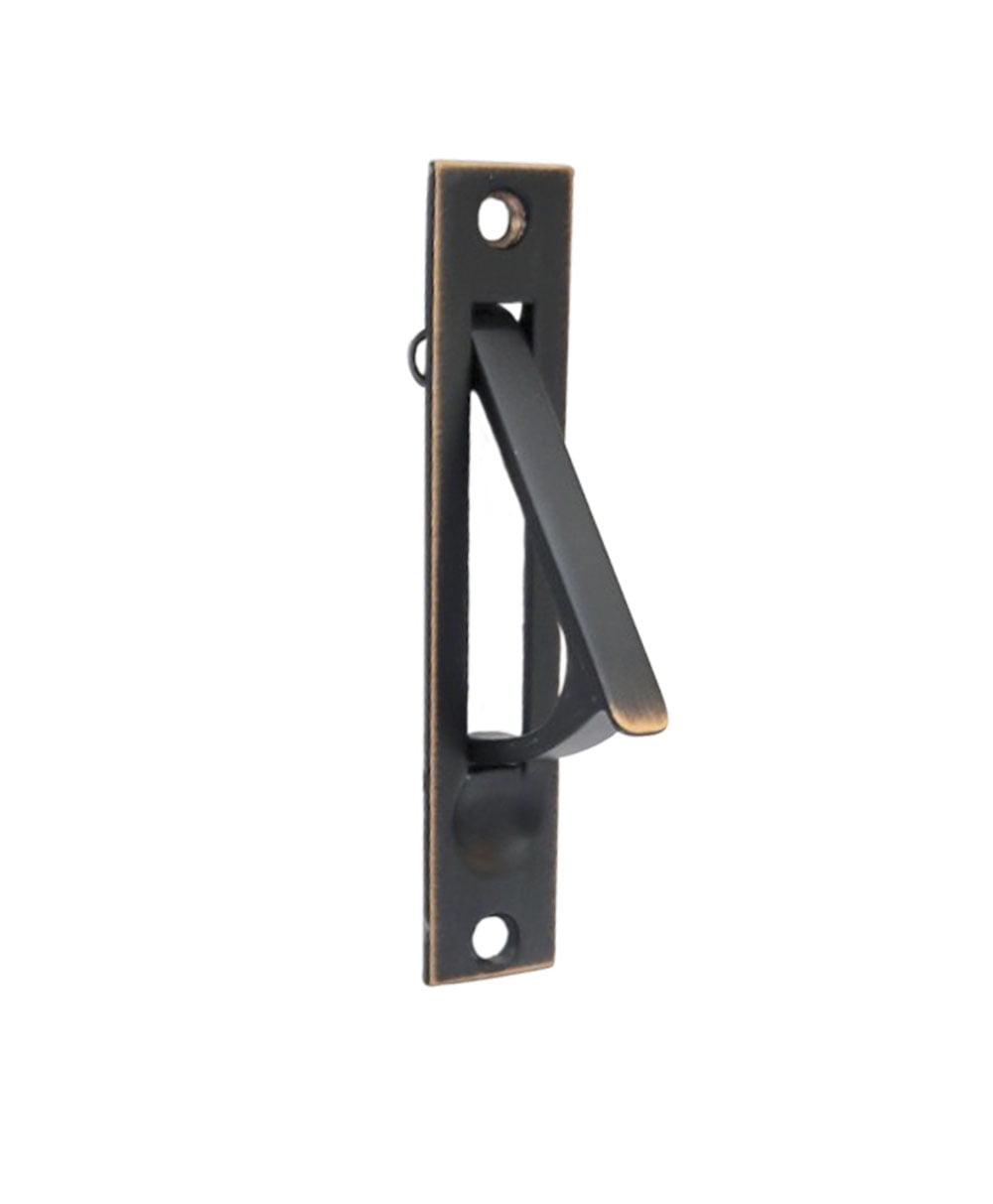 QCAA Solid Brass Edge Pull, 4", Aged Classic Bronze, 1 Pack, Made in ...
