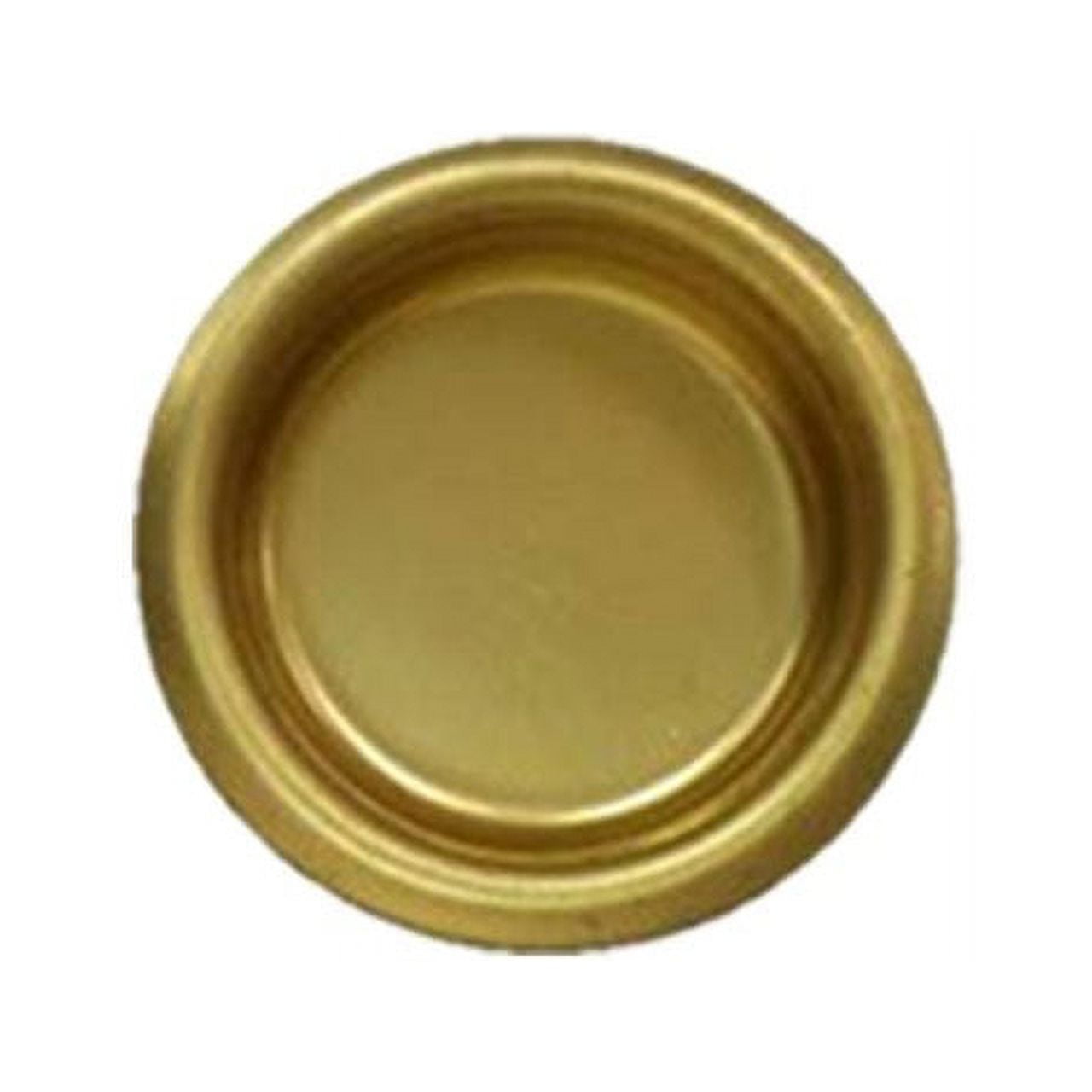 QCAA Solid Brass Finger Pull, 3/4", Polish Brass, 12 Pack, Made in ...