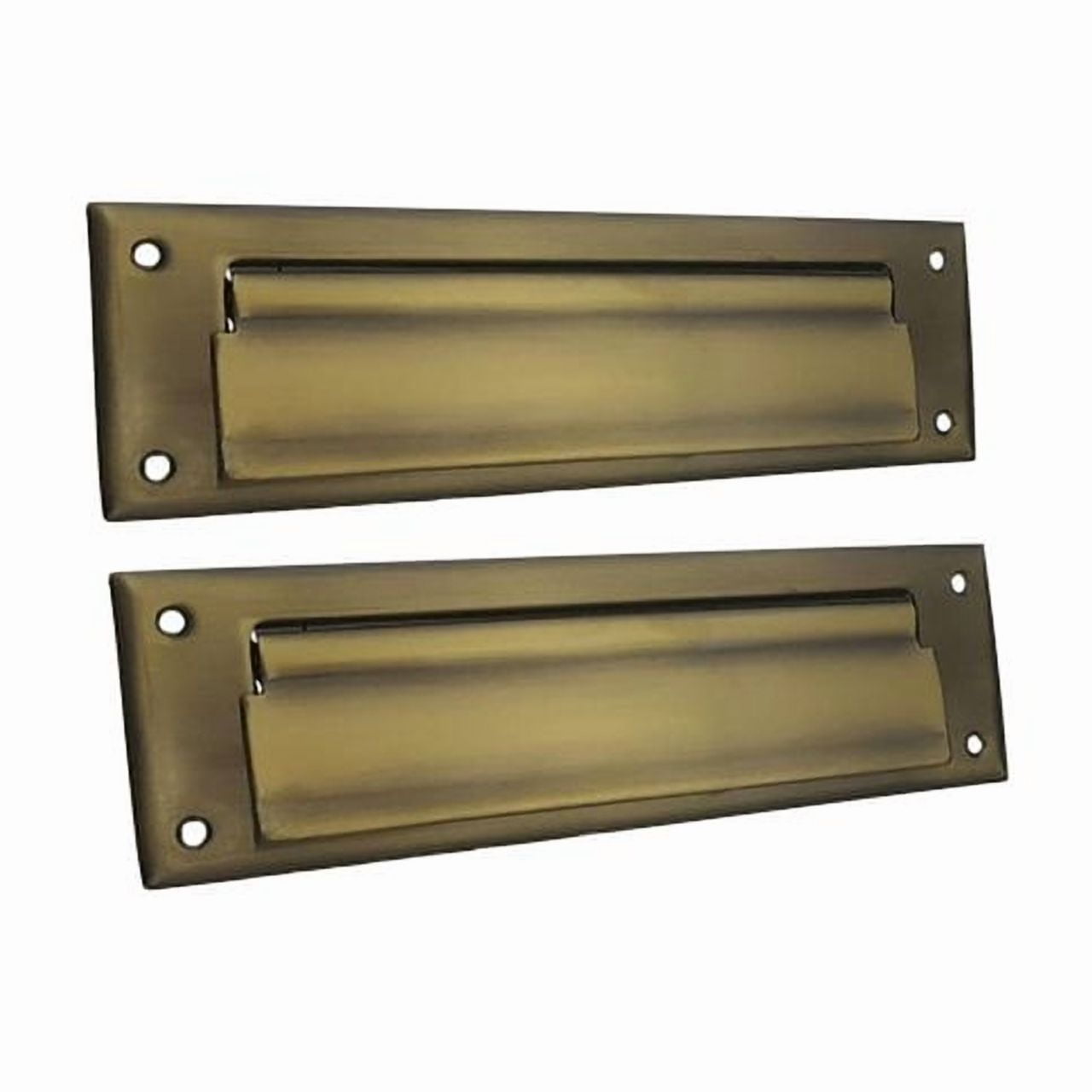 QCAA Solid Brass Mail Slot, with Solid Brass Interior Back Plate, 10" x ...