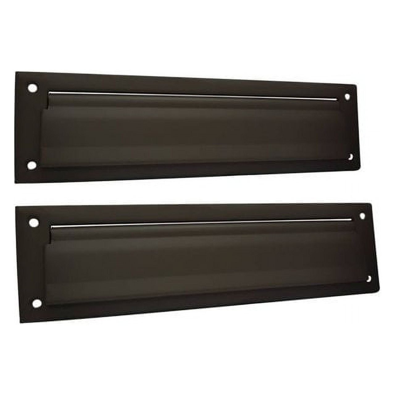 QCAA Solid Brass Mail Slot, with Solid Brass Interior Back Plate, 13" x ...