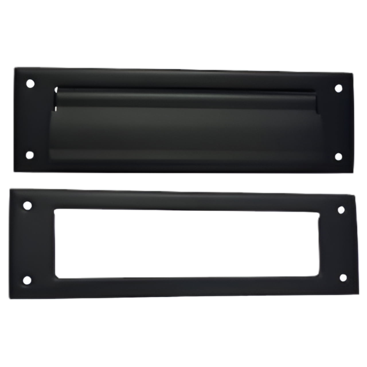 QCAA Solid Brass Mail Slot, with Solid Brass Interior Frame, 10" x 3 ...
