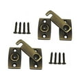 QCAA Solid Brass Shutter Bar Door Latch, 7/8" x 2-3/32", Antique Brass ...